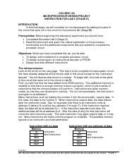 Microprocessor Design Project Lab Completing The Circuit Course Hero
