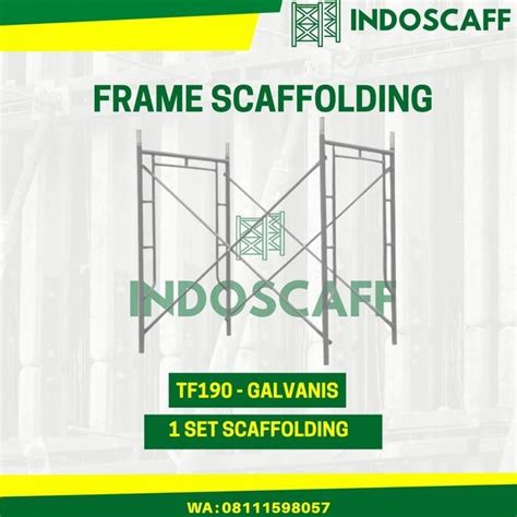 Jual 1 Set Scaffolding Steger Main Frame 190 Perancah Galvanis Shopee Indonesia