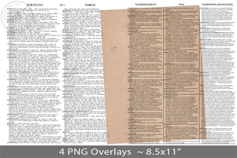 Dictionary Page Png Overlay Graphic By Lovelytocu Creative Fabrica