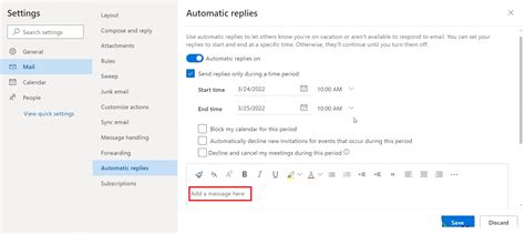 How To Set Up Outlook Automatic Reply MyExcelOnline
