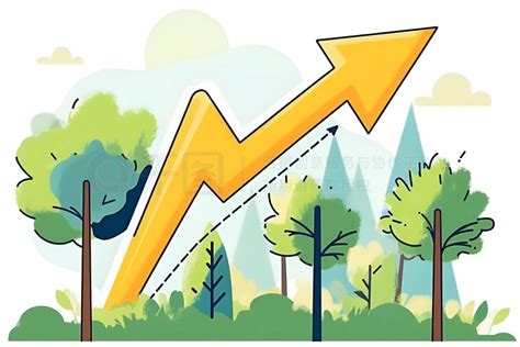 Growthai数字艺术 Growth卡通简约风自然生长积极上升趋势箭头插画 Ai平面元素免费下载 Png格式 4032像素 编号71582927 千图网