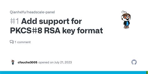 Add Support For Pkcs8 Rsa Key Format · Issue 1 · Qianheyuheadscale