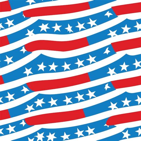 Premium Vector Seamless Colorful Usa Pattern United States Of