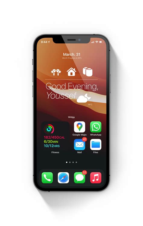 My Setup For Now CleanSimple II Widget And Wallpaper By AR R IOSWidgets