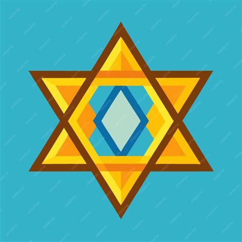Star Of David Cartoon Vector Premium Ai Generated Vector