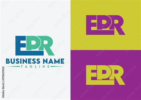 Letter Epr Logo Design Epr Letter Logo Stock Vector Adobe Stock