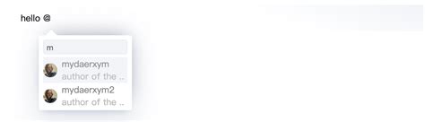 Github Mydearxymeditor Mention Mention Tool For Editorjs