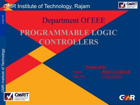 Plc Programmable Logic Controller Pptx