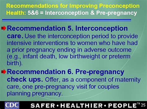 Implementing Preconception Care Recommendations In Public Health Hani