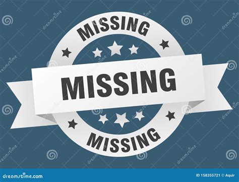 Missing Ribbon Sign Stock Vector Illustration Of Band