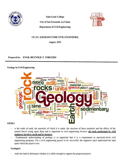 2 Geology Introduction Pdf Geotechnical Engineering Nature