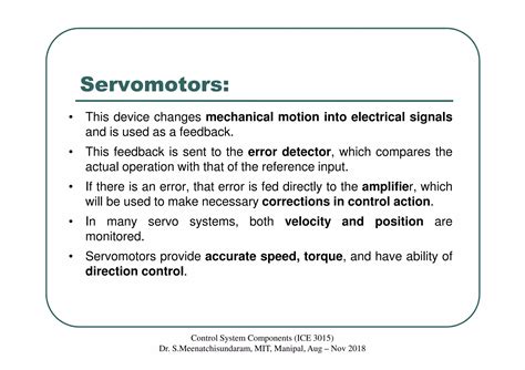 Lecture 2 Servomotors Basics And Working Pdf