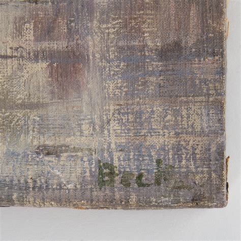 Julia Beck Oil On Canvas Signed Beck Bukowskis