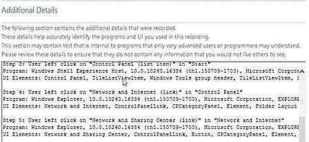 The Screenshot Of Problem Steps Recorder Download Scientific Diagram