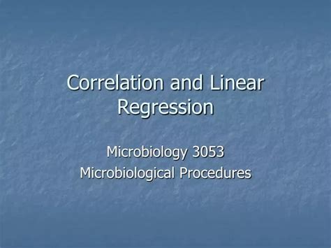 PPT Correlation And Linear Regression PowerPoint Presentation Free Download ID