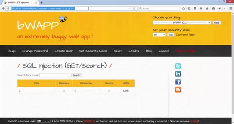 Bwapp Sql Injection Youtube
