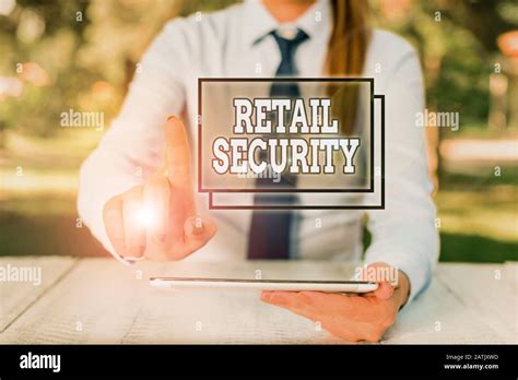 Conceptual Hand Writing Showing Retail Security Concept Meaning Process Which Goods Sold To The