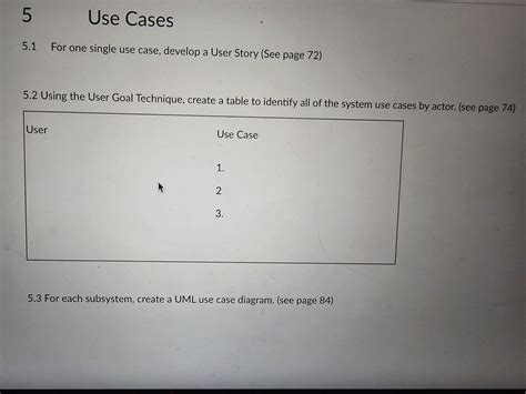 5 1 For One Single Use Case Develop A User Story Chegg Com