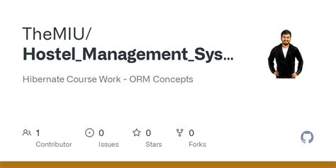 Github Themiu Hostel Management System Hibernate Course Work Orm Concepts