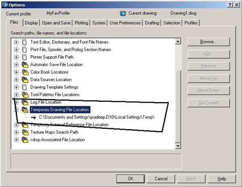 tmp files save in wrong location autodesk community