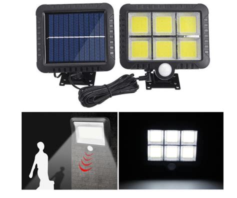 Уличный фонарь на солнечной батарее с датчиком движения и аккумулятором Split Solar Wall Lamp