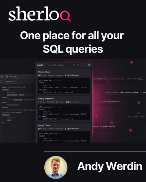 andy werdin on linkedin dataanalytics datascience sql versioncontrol sherloq 43 comments