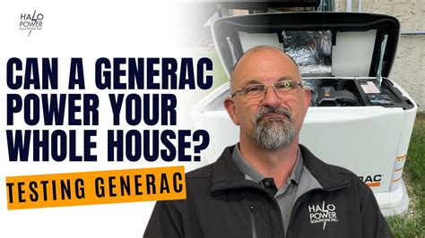 Can A Generac Generator Power Your Whole House Testing Generac Youtube