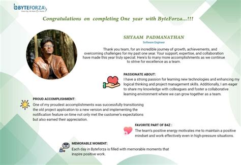 Byteforza Inc On Linkedin Workanniversary Oneyearanniversary Growtogether Success Byteforza