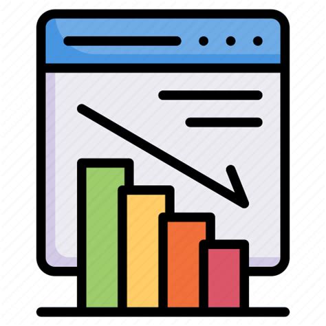 Chart Graph Loss Bar Arrow Down Sales Icon Download On Iconfinder