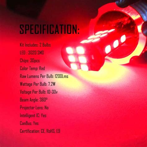 CANBUS Error Free V V P W BA S LED Reverse Break Tail Indicator Bulbs Led Lights Dublin Com