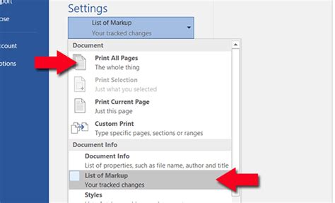 How To Print A List Of Comments In Microsoft Word 2016