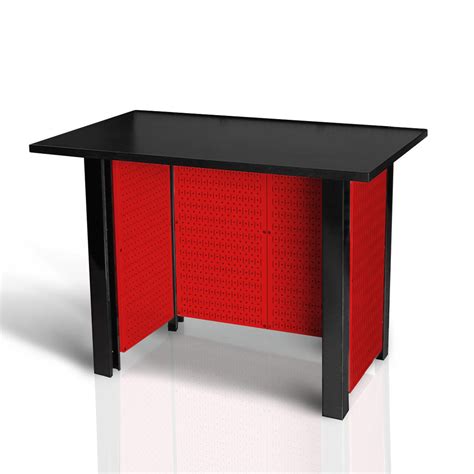 Red Pegboard Workbench For Any Craftsman Wall Control