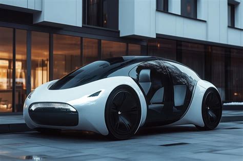 Exploring The Future Of Mobility With An Innovative And Sleek Autonomous Vehicle On A City