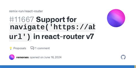Support For `navigateabsolute Url` In React Router V7