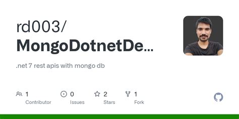 Github Rd003mongodotnetdemo Net 7 Rest Apis With Mongo Db