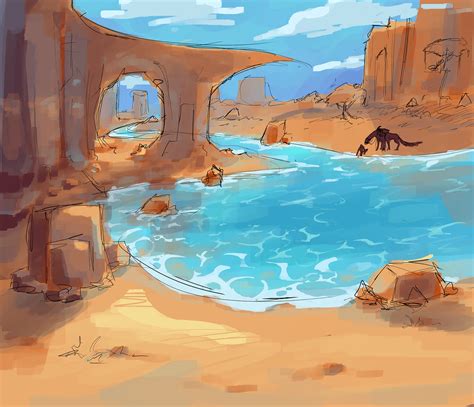 Desert Planet Concept Art Behance