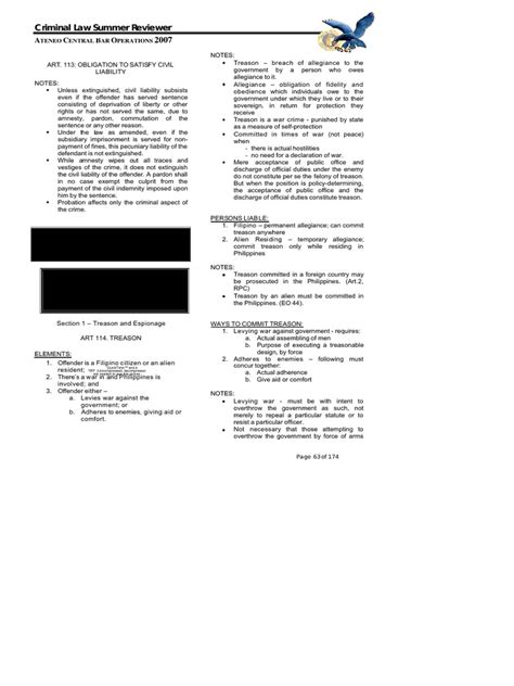 Ateneo 2007 Criminal Law Book 2 Part 1pdf Pdf Treason Pardon