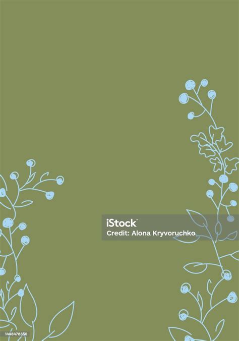벡터 메리 크리스마스와 새해 복 많은 꽃 배경 텍스트에 대 한 복사 공간 크리스마스 카드 결혼식 초대장 파티 초대를위한 소박한 수직 프레임 템플릿 손으로 그린 스케치 가문비