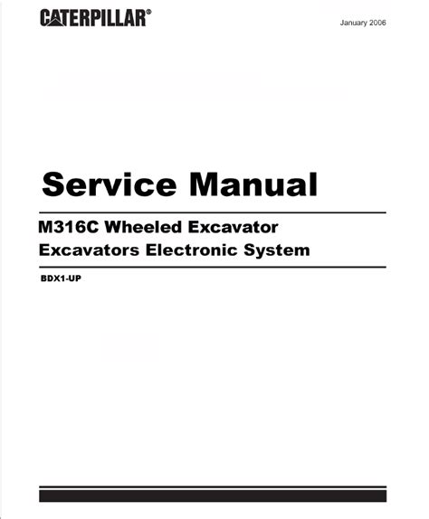 Caterpillar M313c M315c M316c M318c M322c Service Manual Circuit