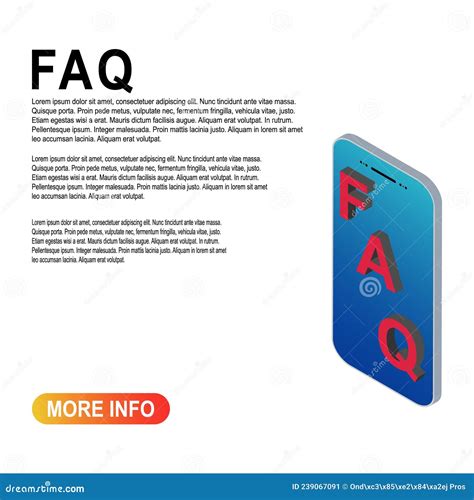 FAQ D Template Frequently Asked Questions Vector Icon Information Speech Bubble Symbol Help