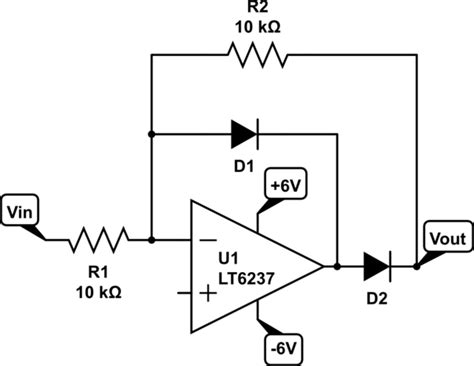 Operational Amplifier Precision Absolute Value Circuits Electrical Engineering Stack Exchange