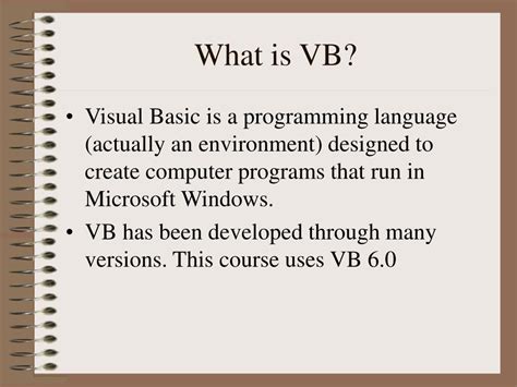 Ppt An Introduction To Visual Basic Powerpoint Presentation Free Download Id4990875