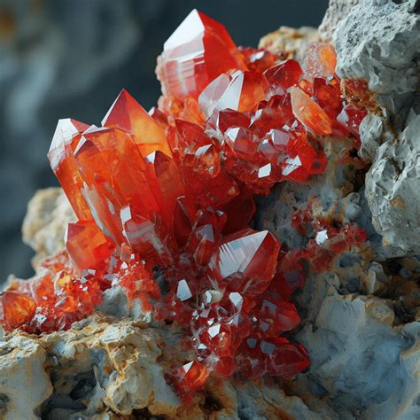 Premium Photo Fantasy Red Crystal