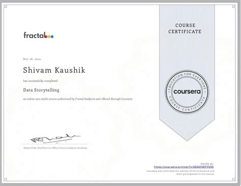 Shivam Kaushik On Linkedin I Am Happy To Complete And Add One More Skill As Data Storytelling