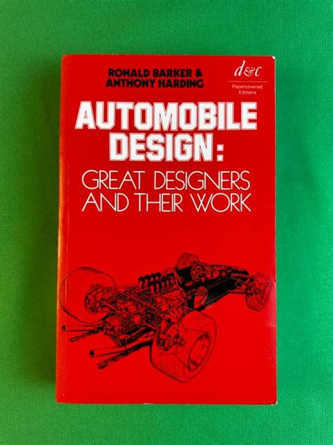 Book Various Car Brands Automobile Design Great Designers And