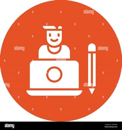 Graphic Designer Vector Icon Design Illustration Stock Vector Image