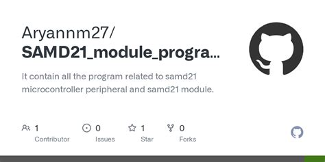 Github Aryannm27samd21moduleprogrammicrochipmicrcontroller It