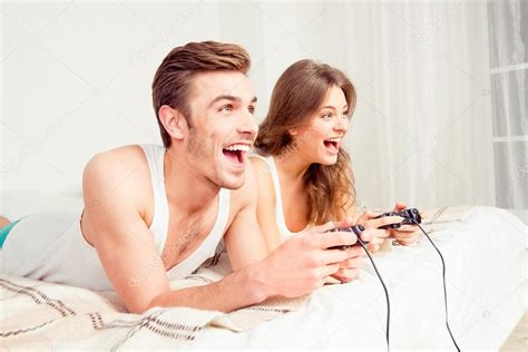 Cute Couples Playing Video Games Together