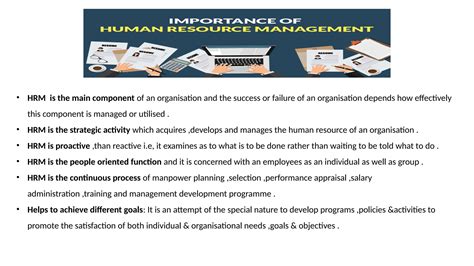 Hrm Meaning Of Human Resource Management Definition Importance Of