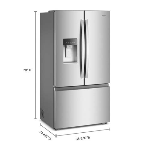 Model Wrfc5236rz 36 Inch Wide French Door Refrigerator With Dual Ice